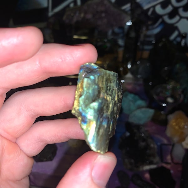 Labradorite Stone - Raw Labradorite Crystal - Labradorite Chunk ...