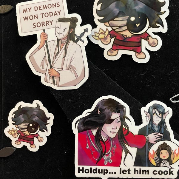 TGCF Hualian Heaven Official's Blessings - Vinyl Stickers - Etsy