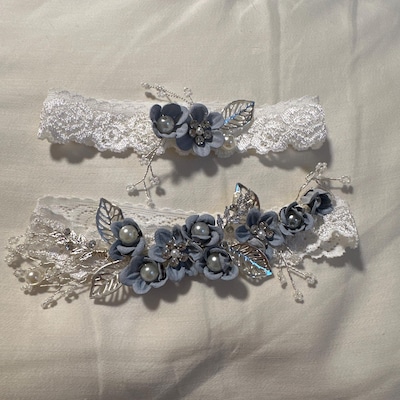 Bridal Wedding Stretch Lace Garter Set, Non Slip Bride Garter ...