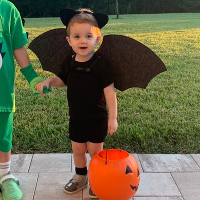 Black Distressed Bat Wings// Wearable Bat Wings for Kids// Bat Wings ...