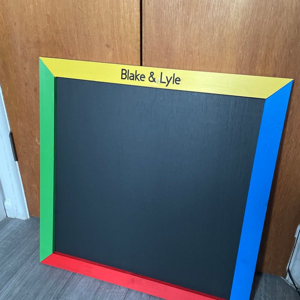 Large Framed Chalkboard, Garden, Playroom, Square Chalkboard, Rectangle ...