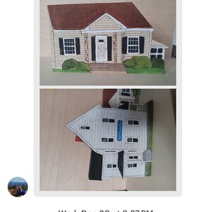 Custom Home Replica, Housewarming Gift, First Home Gift, Miniature of ...