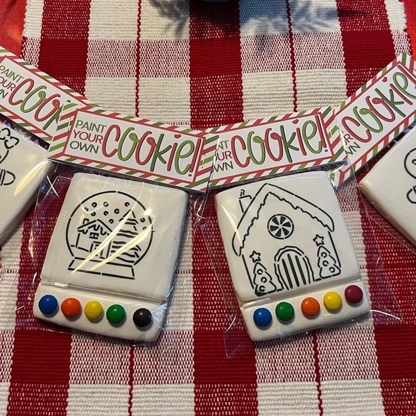 Printable DIY Cookie Kit Instruction Card - 3.5" X 5"- Printable Cookie ...