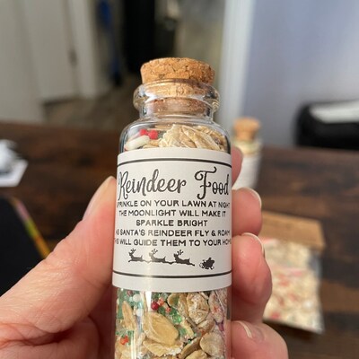 Magic Reindeer Food Reindeer Dust Christmas Party Favor Christmas Party ...