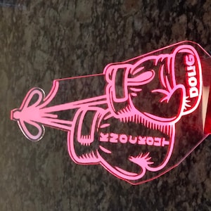 Boxing Gloves Night Light, Personalized Free, LED Night Lamp, With ...