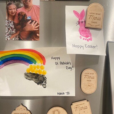 Look What I Made Magnets, Set of 5, Child Artwork Magnet Set ...