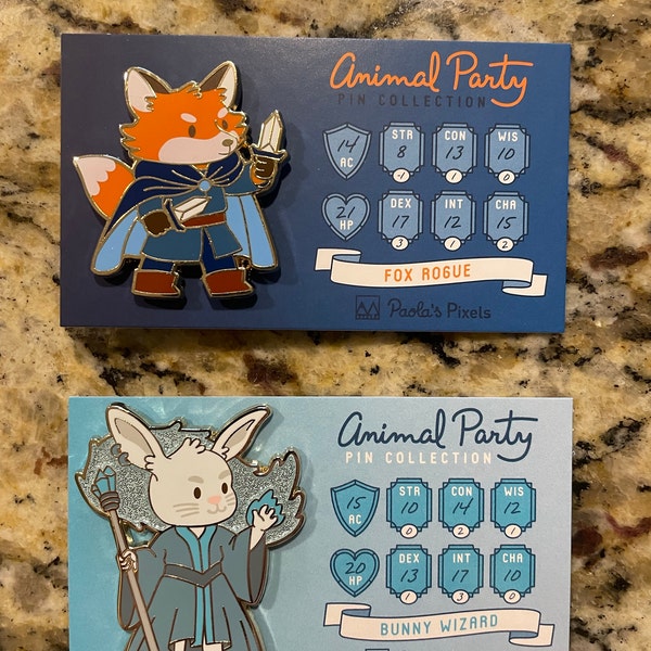 Fox Rogue Enamel Pin, Dungeons and Dragons Enamel Pin, Dnd Rogue Pin - Etsy
