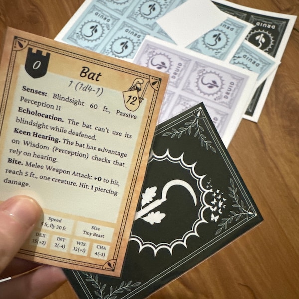 Animal Companion Card | Character Sheet | Animal Character Sheet | Dnd ...