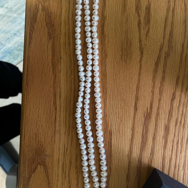 Real Freshwater Pearl Choker Necklace, 3 Layered Pearl Choker, Bridal Choker, Wedding Necklace ...