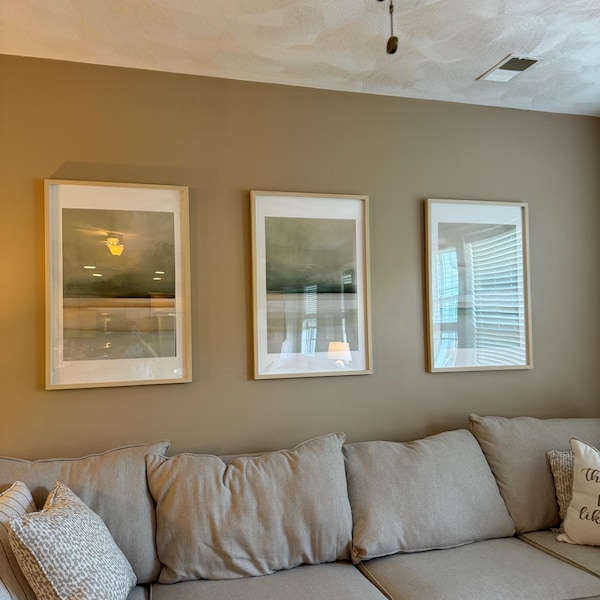 Japandi Wall Art Prints | Set of Two Pieces | Digital Abstract Textured | Neutral Beige Earth ...