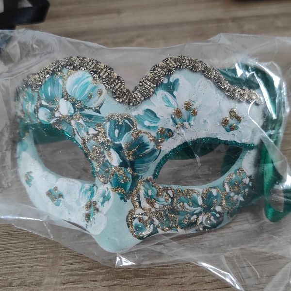 Hand Painted Venetian Casanova Mask Carnival Mask With Pirate Hat ...