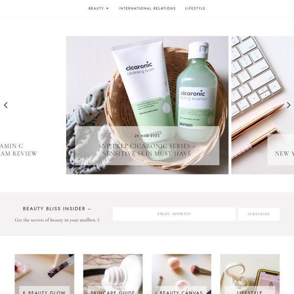 NEW Primrose Blogger/blogspot Theme Fully Responsive Blogger Template ...