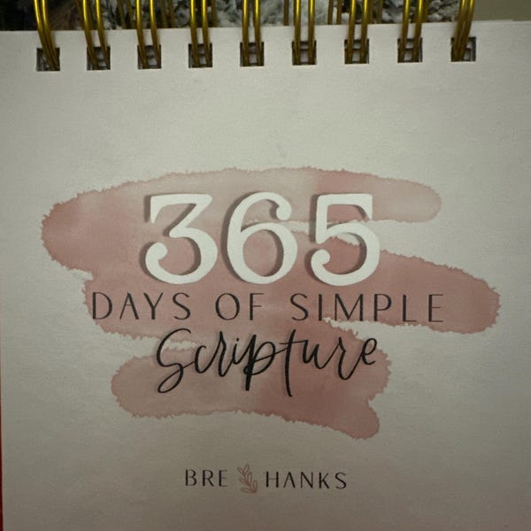 365 Days of Simple Scripture Bible Flipbook Desk Book-perpetual Daily ...