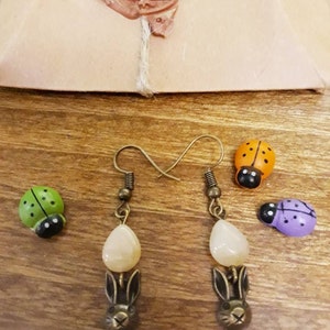 Men's Dangle ONE Earring. Five Options for Choose. Men Earrings. Gift ...