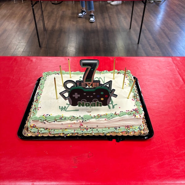 Gamer Cake Topper, Video Game Cake Topper - Etsy