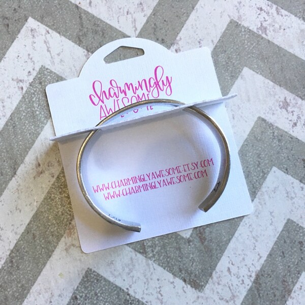 Cuff Bracelet Cards | 3x3.5" (assembled) | Set of 28 | Custom Cuff ...