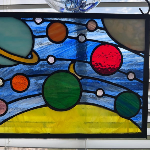 PATTERN * Solar System Stained Glass Pattern * Hobby - Etsy