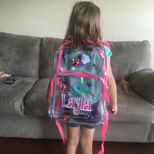 Custom Personalized Clear Backpack - Etsy
