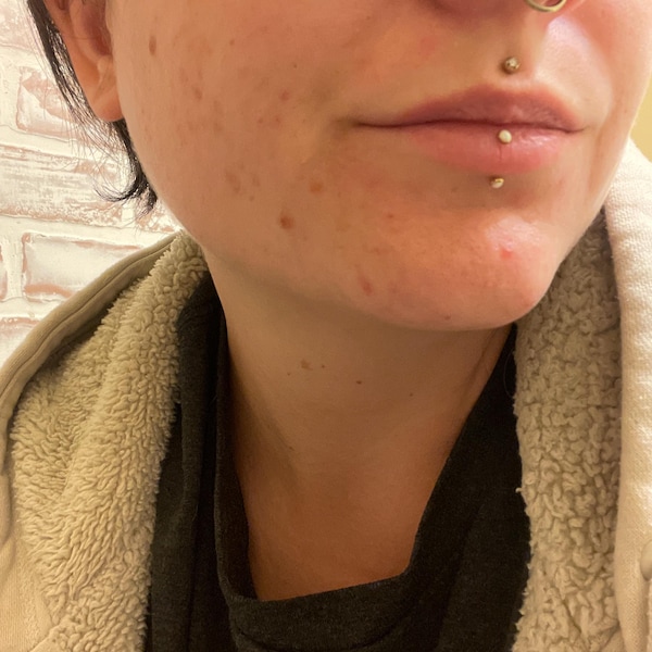 Small Cute Round Blue/white/purple Opal Silver/gold Eyebrow Ring Curved ...
