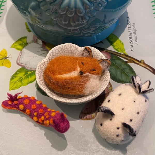 Sea Slug Nudibranch Nembrotha Yonowae Wool Needle Felted Toys Kawaii ...