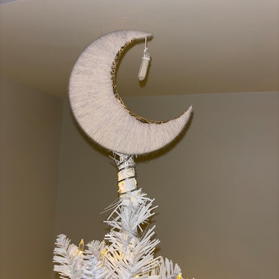 Tree Topper, Christmas Moon - Etsy