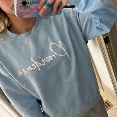 Custom Team Name Sweatshirt, Mascot Sweatshirt, Puff Print, Embossed ...