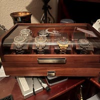 Personalized Leather Watch Case With Drawer for Sunglasses, Rings, and ...