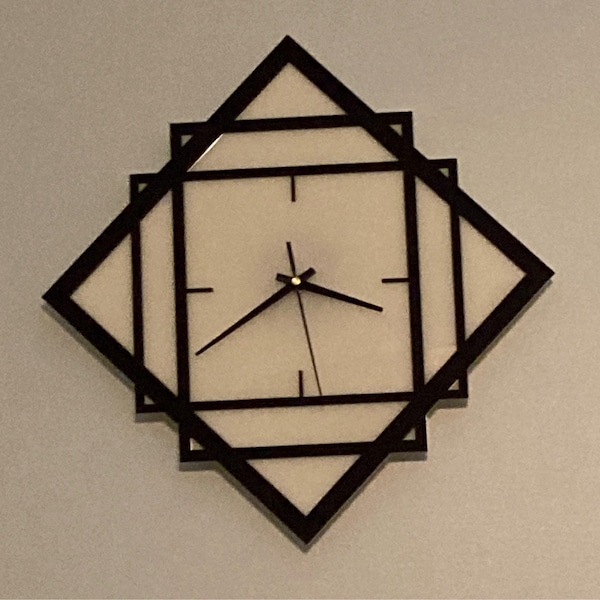 1950's 60's Style Atomic Era Sunburst Clock, Handmade, Mid-century ...