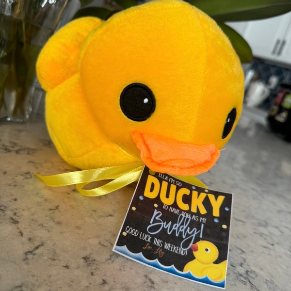 Rubber Duck Team Appreciation Gift Tags: Editable Template (digital ...