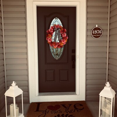 Round House Sign House Number Plaques 10 12 16 18 20 - Etsy