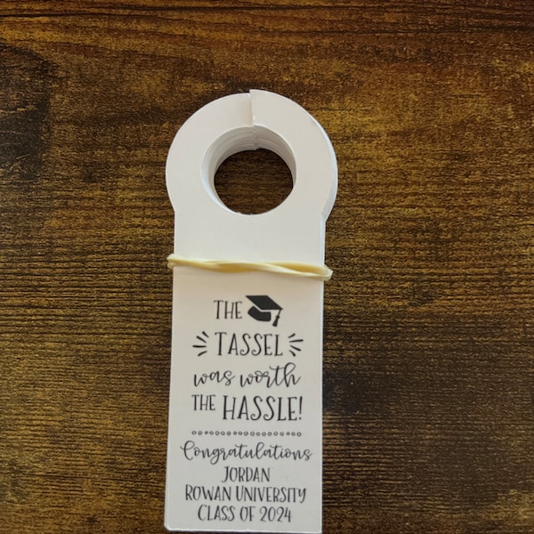 Graduation Party Favors, the Tassel Was Worth the Hassle Shot Bottle ...