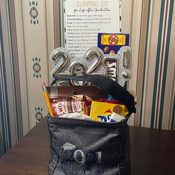 Editable Survival Kit for Life After Graduation Printable Class of 2026 ...