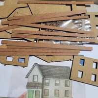 DIY Kit - 1:12 Scale Shuttered Window Miniature Dolls House Room Box ...