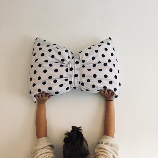 Oversized Hot Pink Bow Shaped Bolster Cushion Cover - Etsy
