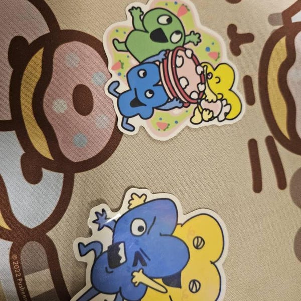 Cake! BFB Four, X & Two BFDI Sticker by Puterlovesyou - Etsy