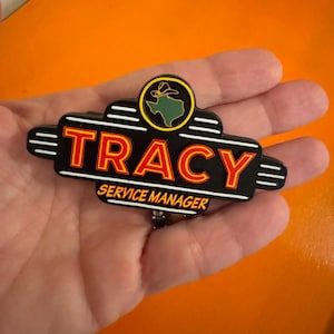 Customizable Name Tag Basic Artistic Nametags for Employees, Workers ...