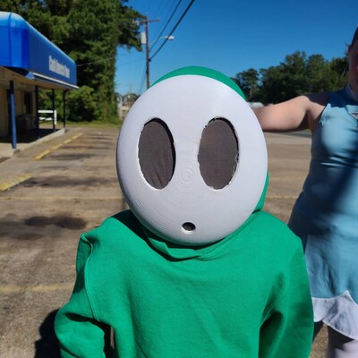 Shy Guy / Shy Gal Mask 3D Printed Super Mario Wearable 3D Prop Nintendo ...