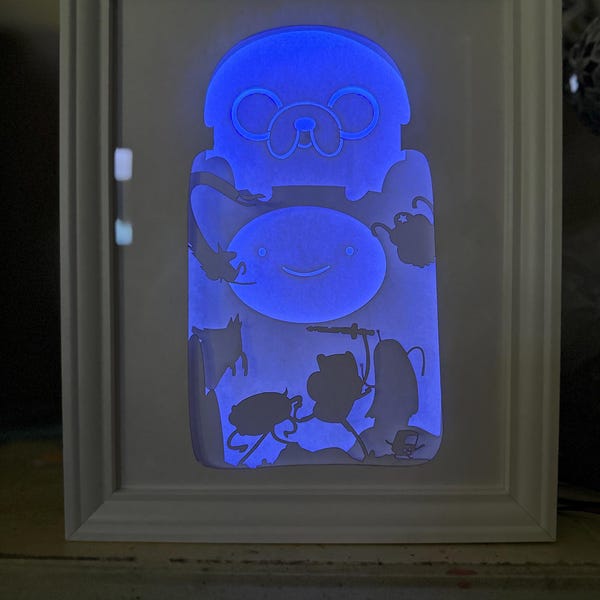 Coraline Light Box, Spooky Shadow Box Art, LED Night Light for Coraline ...