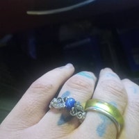Genuine 6 Ray Blue Sapphire Star Ring 925 Sterling Silver Ring Blue ...