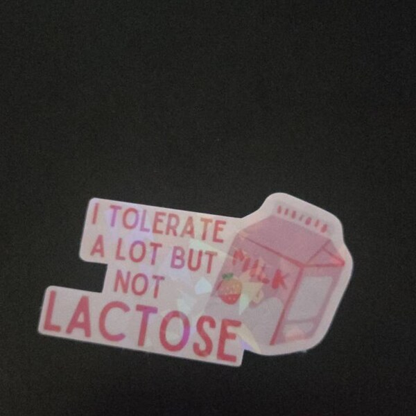 Don’t Tolerate Lactose Laptop Stickers, Funny Stickers, Sarcasm Laptop ...