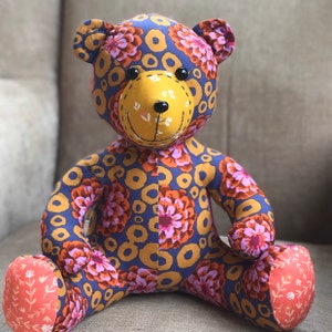 PDF Sewing pattern & tutorial Smiling Teddy Bear Stuffed | Etsy