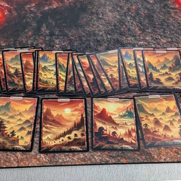 10 Dual Lands (custom Full Art Lands for Magic the Gathering) - Etsy