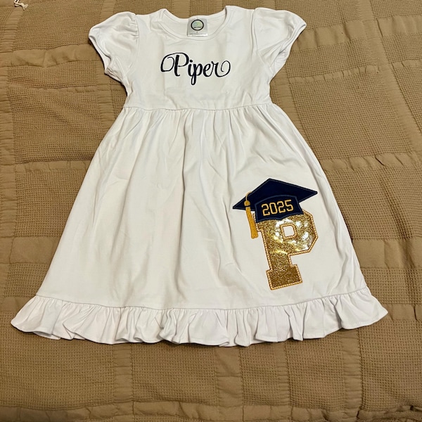 Kindergarten Graduation Dress, Girls Graduation Dress, Toddler Girls ...