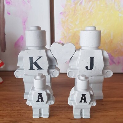 Mini Figures & Lovehearts , Personalised With Initials , Wedding ...
