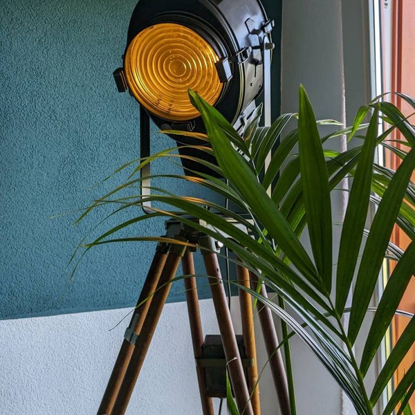 Vintage Industrial 4 Arm Work Lamp by EDL, Rustic Green 1950s Machinist ...