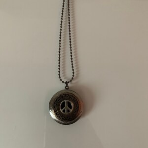 Peace Sign Locket, Peace Sign Necklace, Peace Sign Gift, Peace Jewelry ...