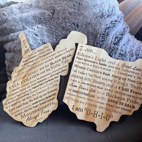 West Virginia Poem Rustic Wooden Sign Wall Hanger (mountaineers, Always ...