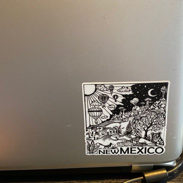 New Mexico State 4" Weatherproof and Durable, Outdoor Sticker, Travel ...
