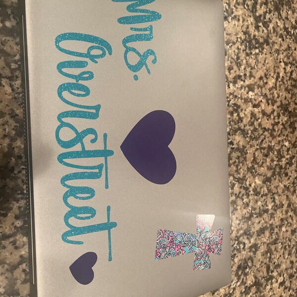 Laptop Stickers | Laptop Decal | Computer Decal | Name Laptop Decal ...