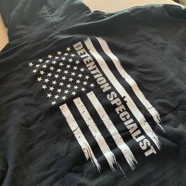 Custom Corrections Officer Hoodie - Correctional Officer Gift - Custom ...